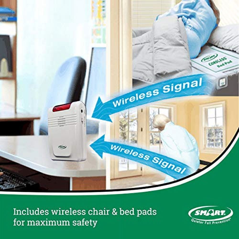 Bed Alarm with Bed Sensor Pad and Chair Sensor Pad - Cordless System ...
