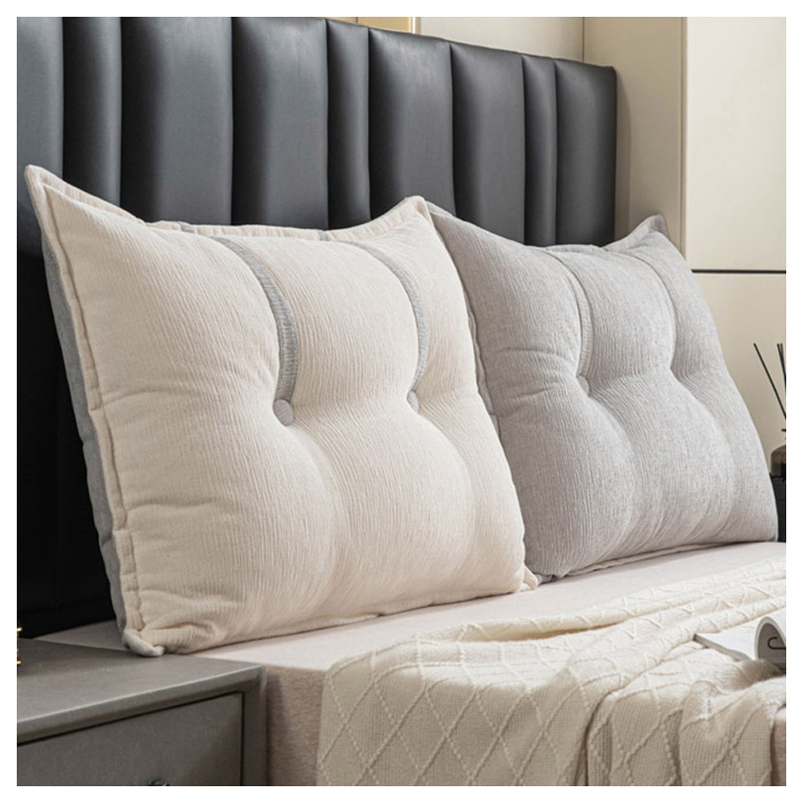 Bed Back Cushion, Large Long Wedge Cushion, with Removable Washable ...