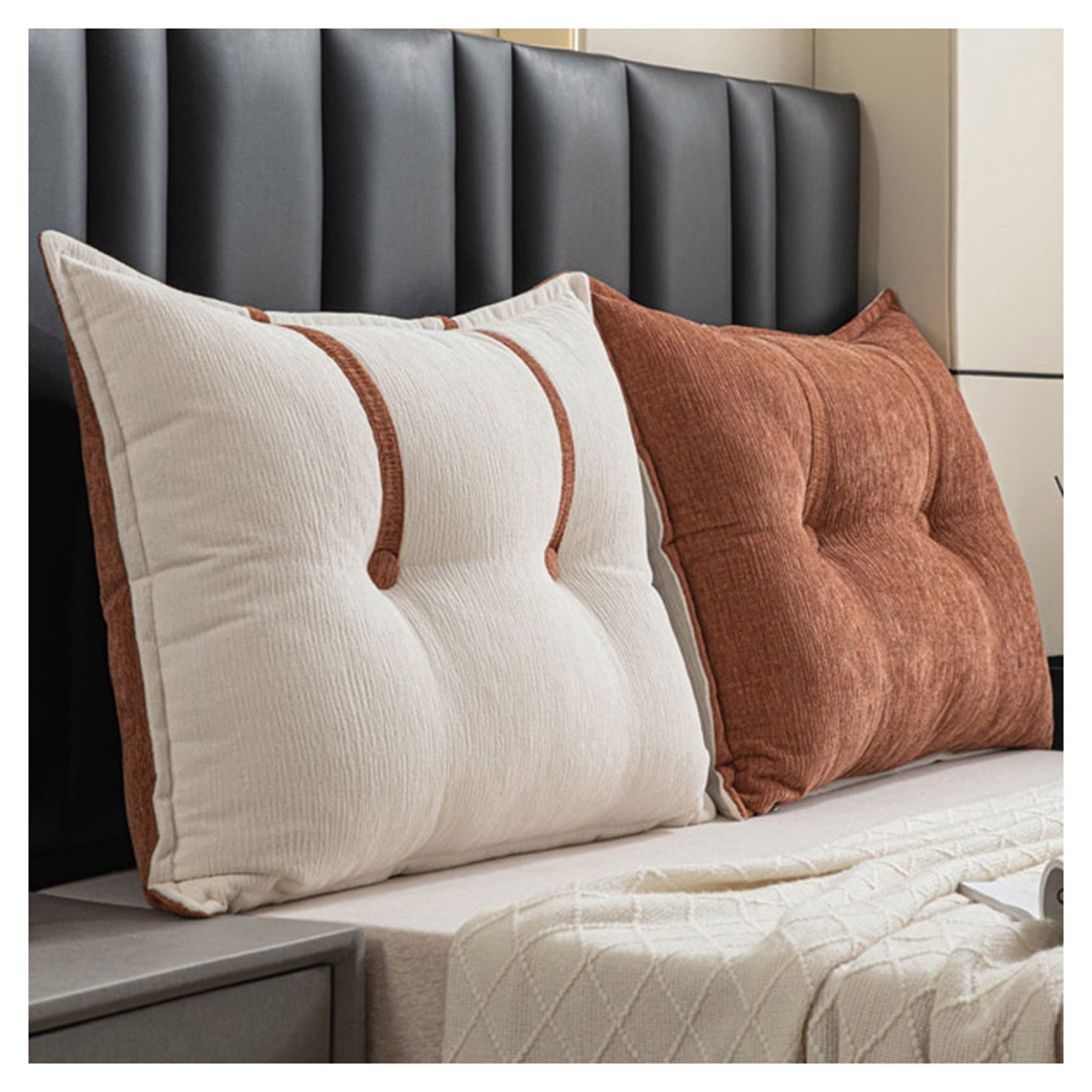 Bed Back Cushion, Large Long Wedge Cushion, with Removable Washable ...