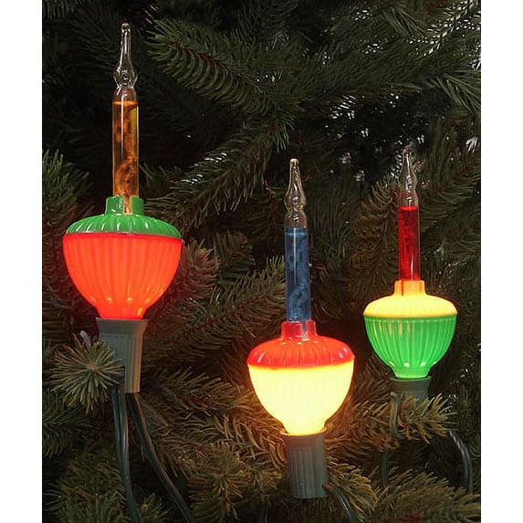 Northlight 7-Count Multi Color Retro Christmas Bubble Light Set, 6ft ...