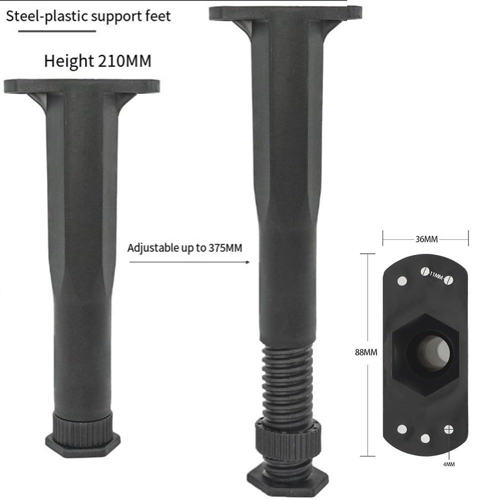 Bed Beam Support Foot Fixer Telescopic Adjustable Plastic Furniture Leg ...