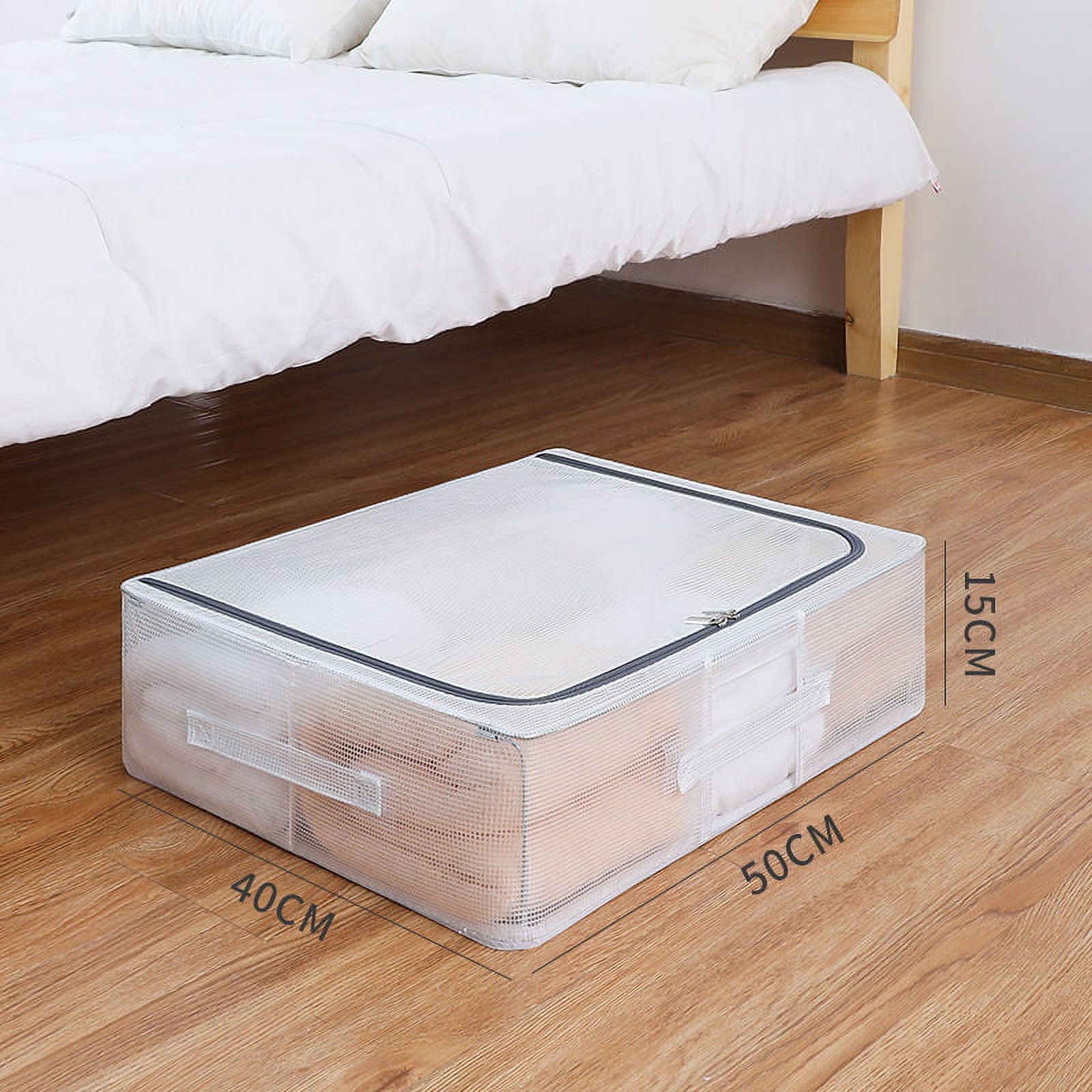 Bed Bottom Folding Storage Box Flat Clothes Bedding Storage Box Sorting ...