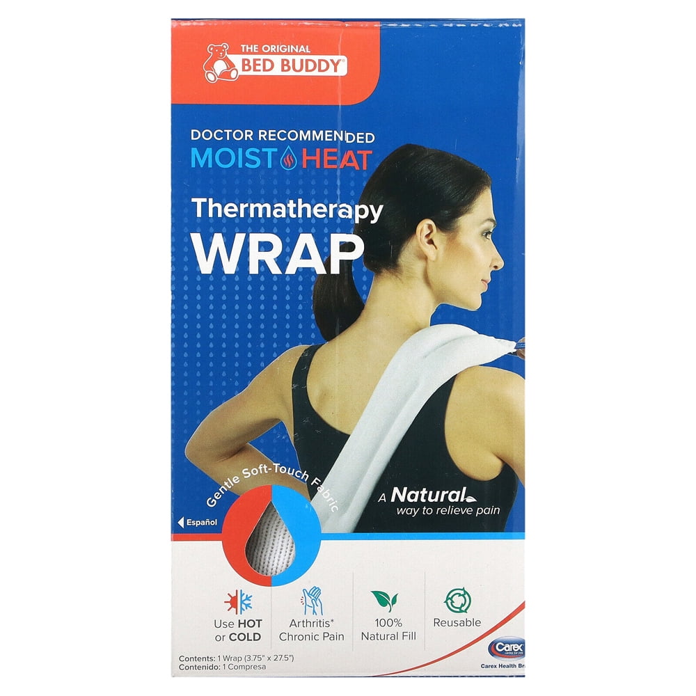 Carex Bed Buddy Warm Reusable Moist Joint Heating Pad for Sore Muscles ...