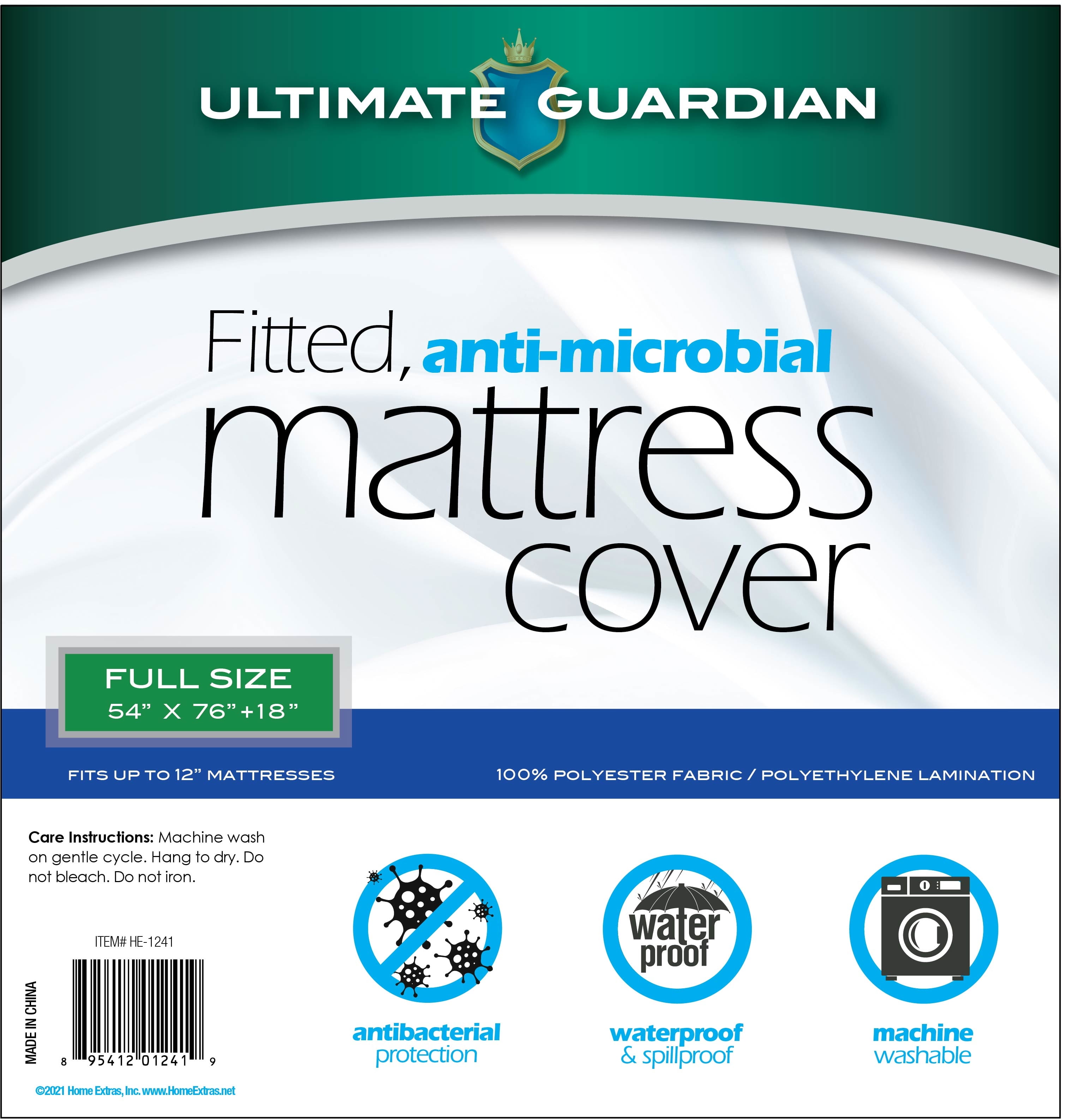 JML Premium King, Queen, Twin Size Waterproof Mattress Protector - Bed ...