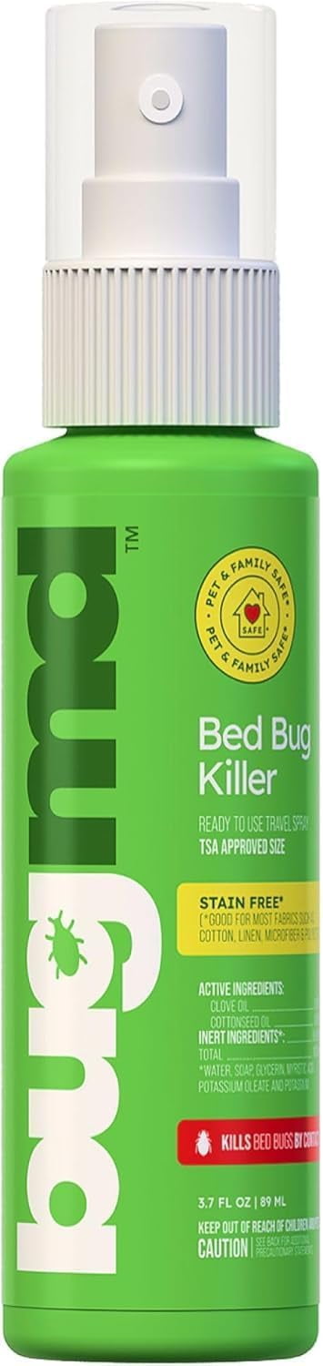 Bed Bug & Mite Spray - TSA Approved 3 oz - Child & Pet Safe, Stain ...