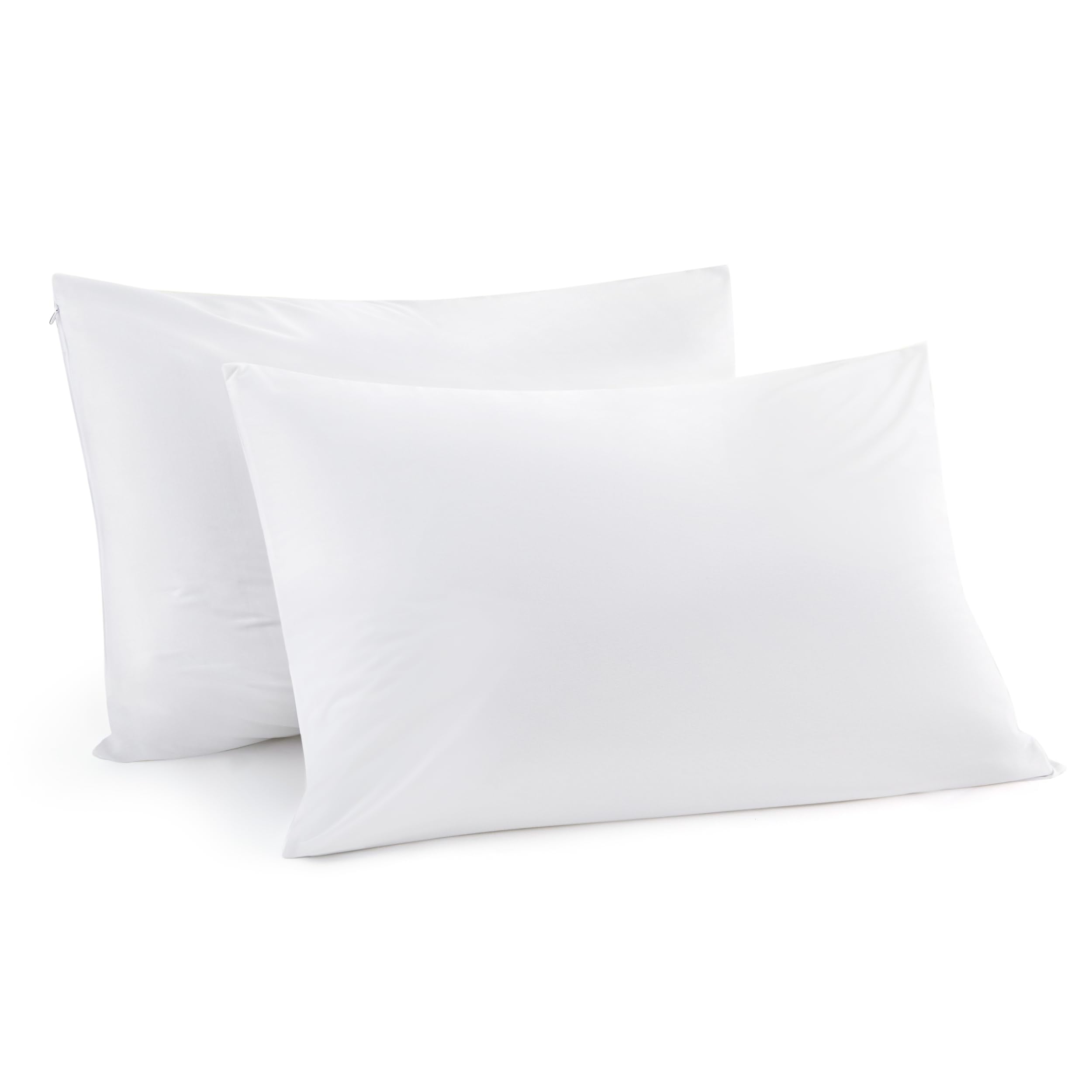 Bed Bug Pillow Protectors,Waterproof Hypoallergenic Covers,Zippered ...