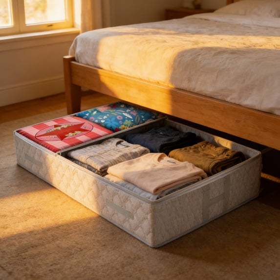 Under Bed Clothes Storage Bag | Non Woven Fabric Quilt Organizer ...