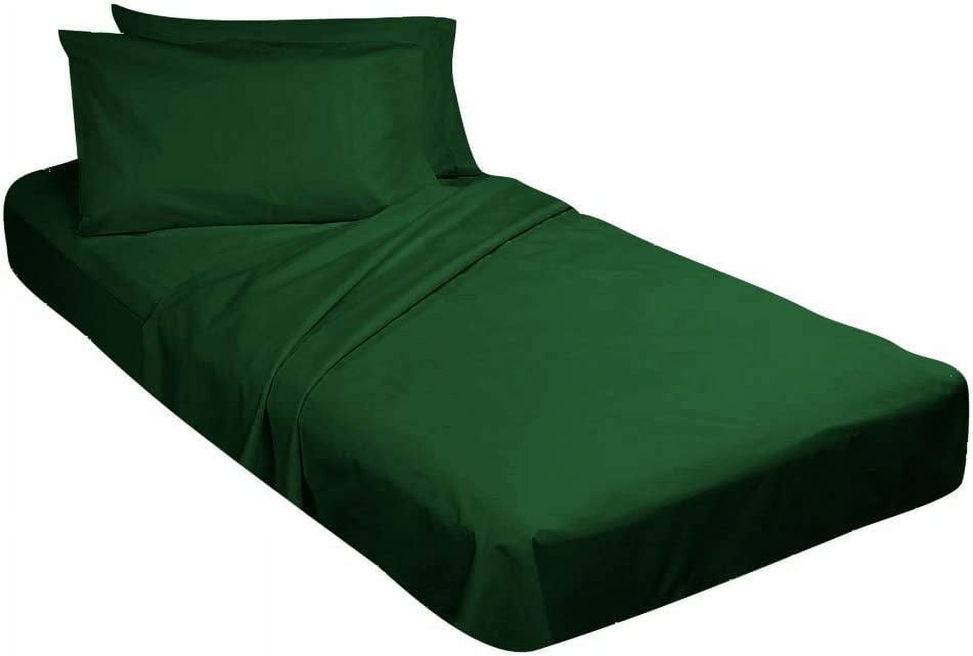 Bed Cot Fitted Sheet - 25" x 75" Green Solid - 1 Qty Cot Fitted Sheet ...