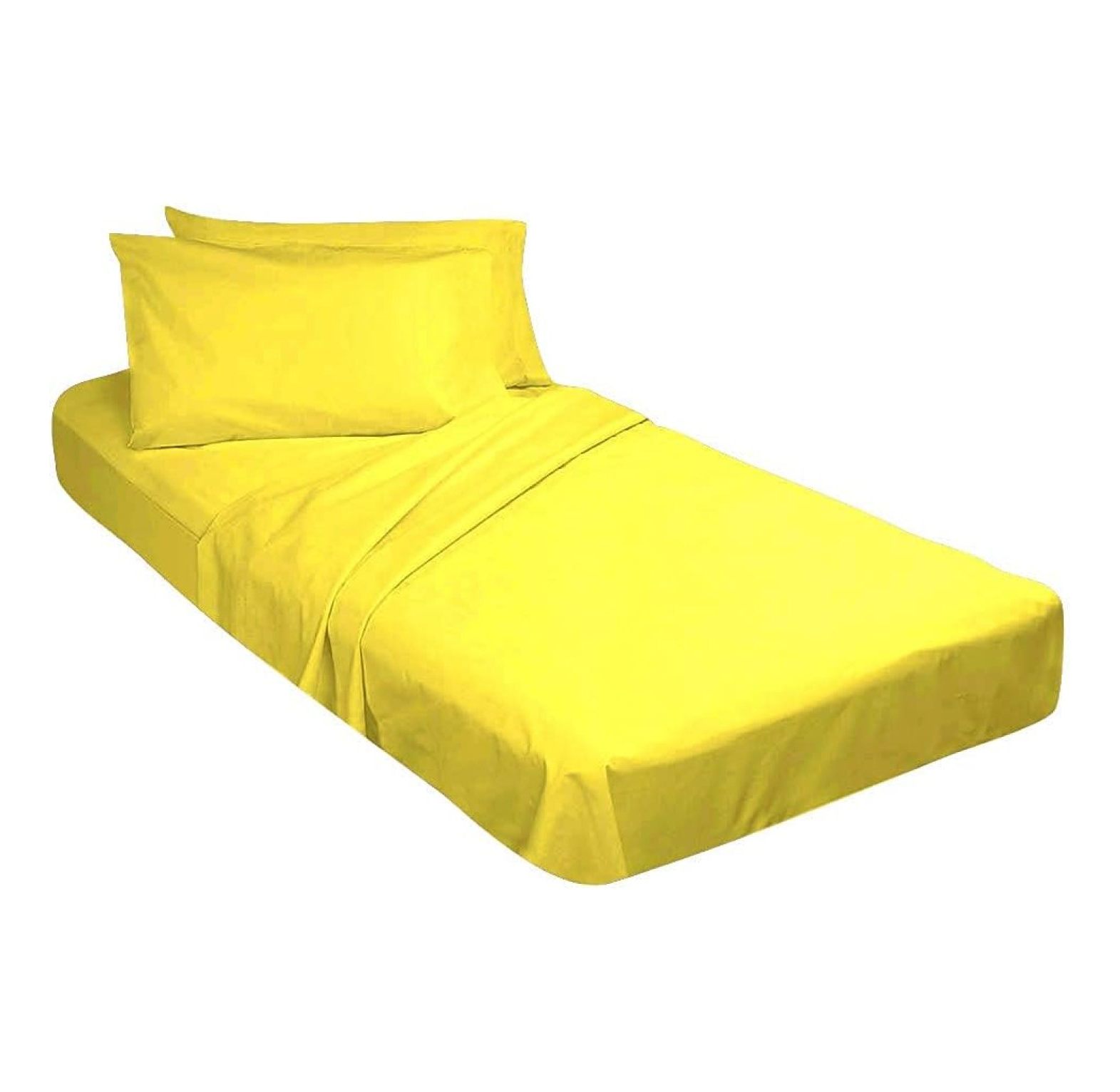 Bed Cot RV Bunk Fitted Sheet - " x 75" Yellow Solid - 1 Qty Cot Truck ...