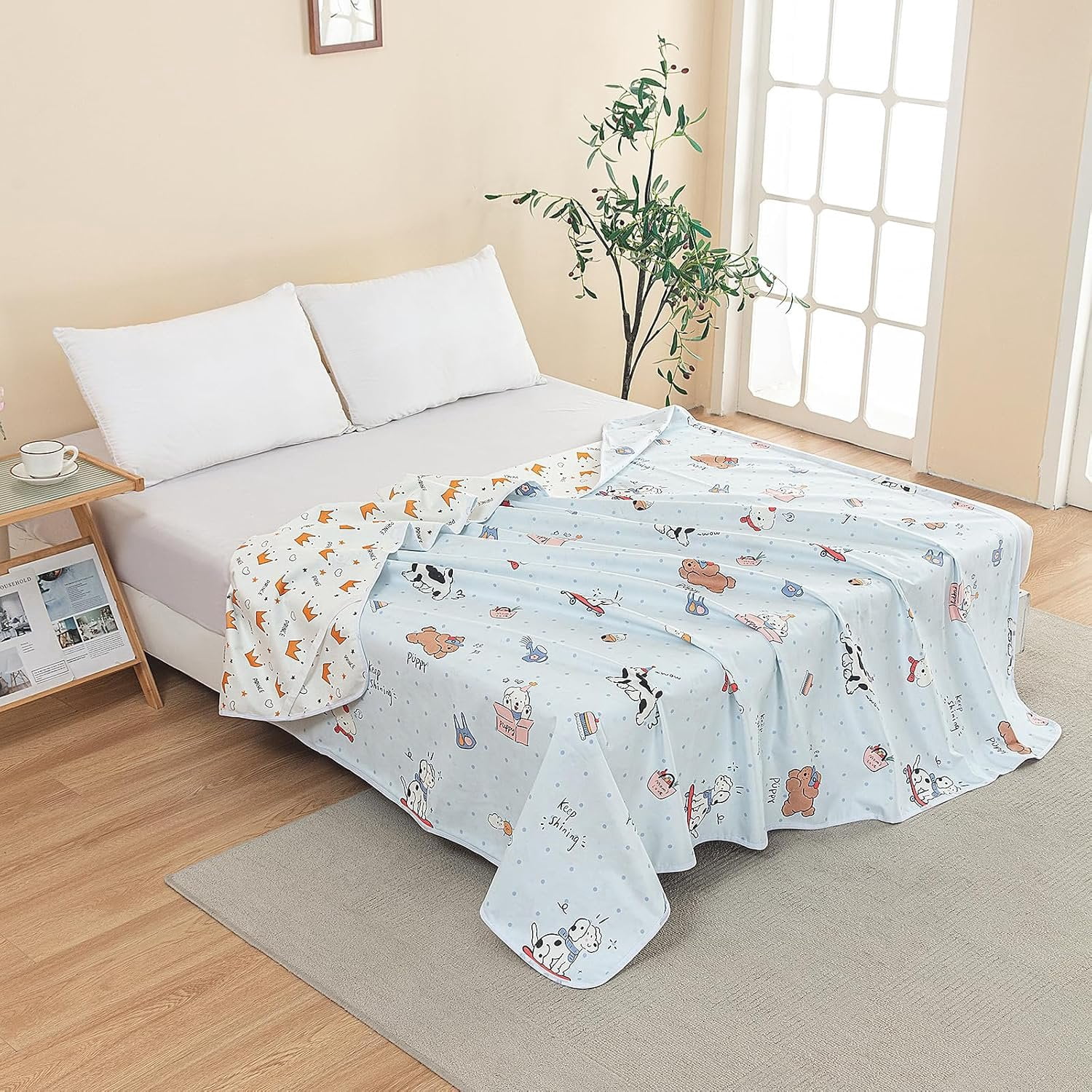 Bed Cover 60 * 80 Inches Throw Size, Resistant Reversible Couch Cover ...