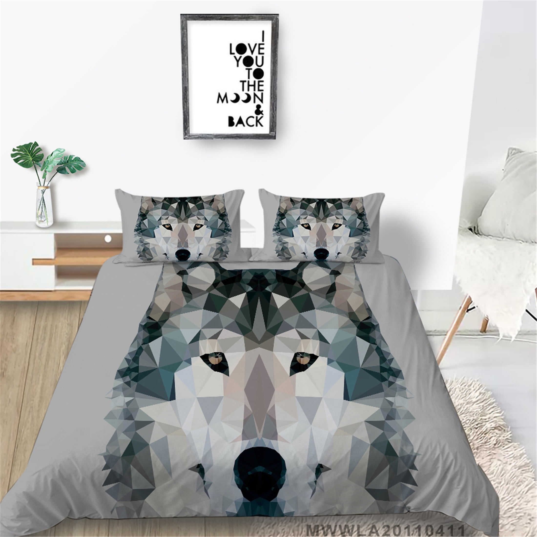 Bed Cover Set Home Textiles Unique Design Comforter Cover Set 3D Wolf ...