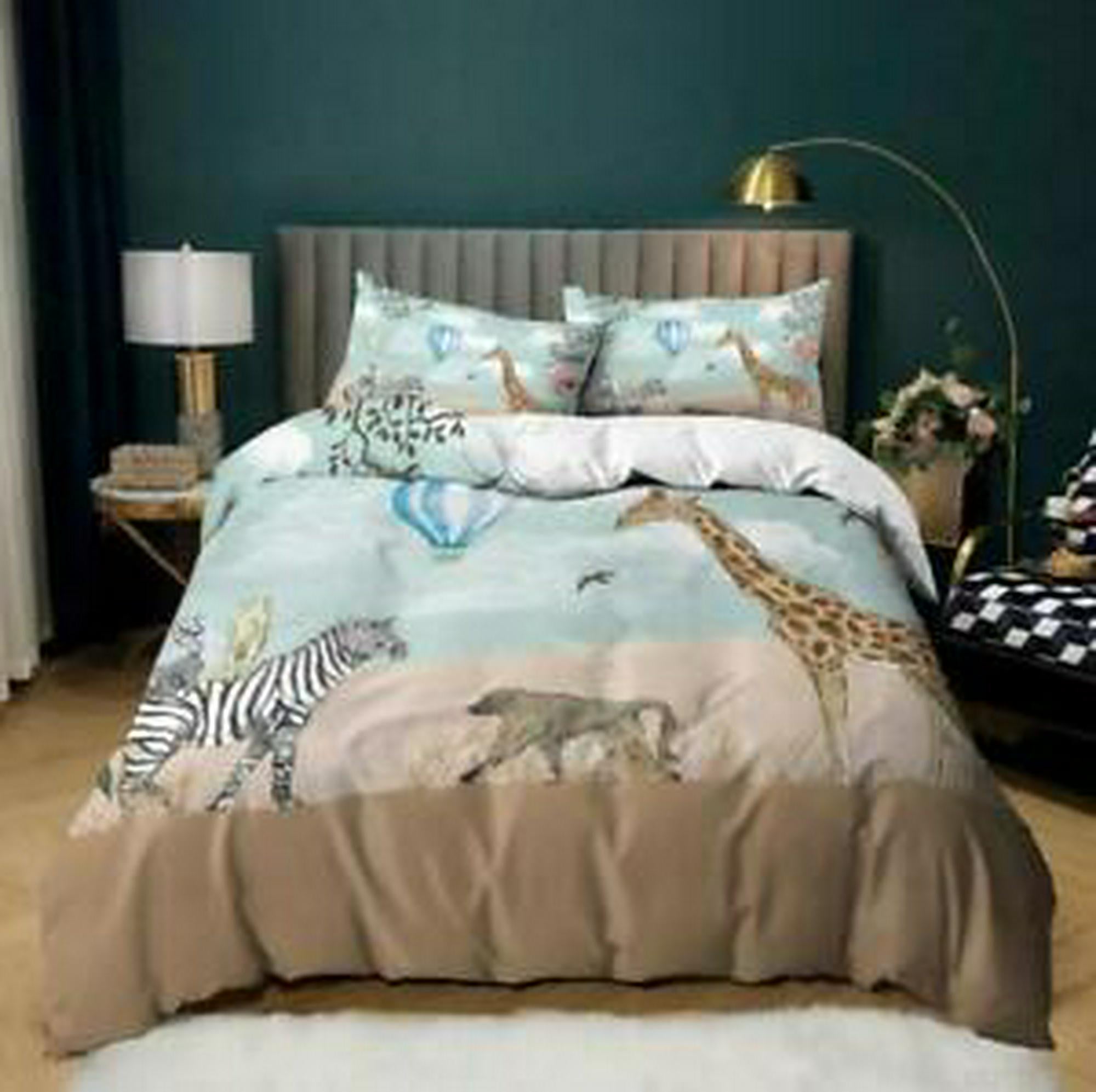 Bed Decorate Quilt Duvet Cover Set Single Double Queen Size - Walmart.com