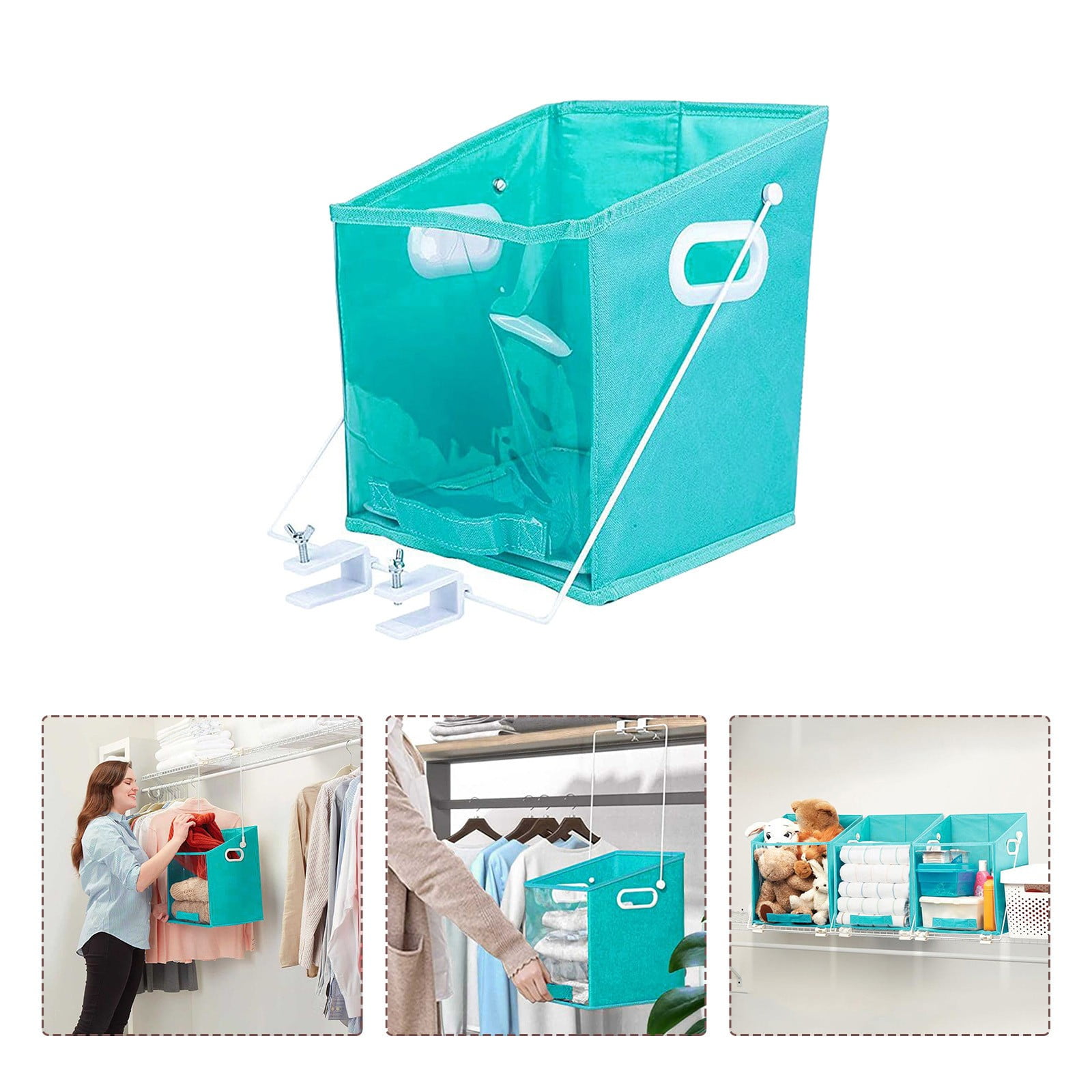 under Bed Dorm Storage Drawers Cot Storage Bag Storage for Pillows ...