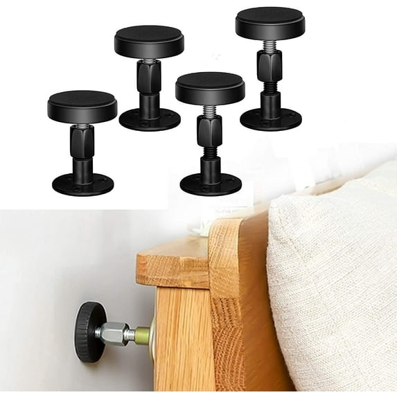 Bed Frame Anti-Shake Fixer - Headboard Stoppers, Adjustable Threaded ...