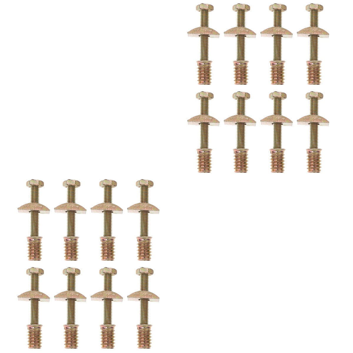 Bed Frame Hardware Kit 16 Sets Bolts Board Connectors Carriage Iron ...