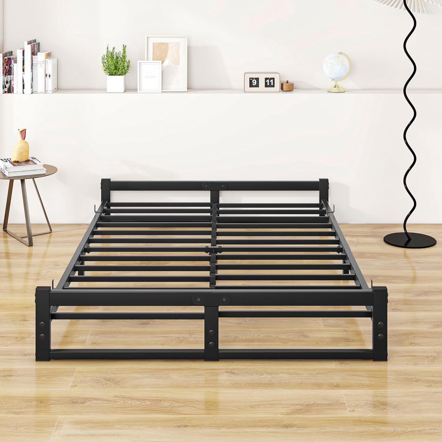 Bed Frame, Metal Platform No Box Spring Needed, Low Profile Mattress ...