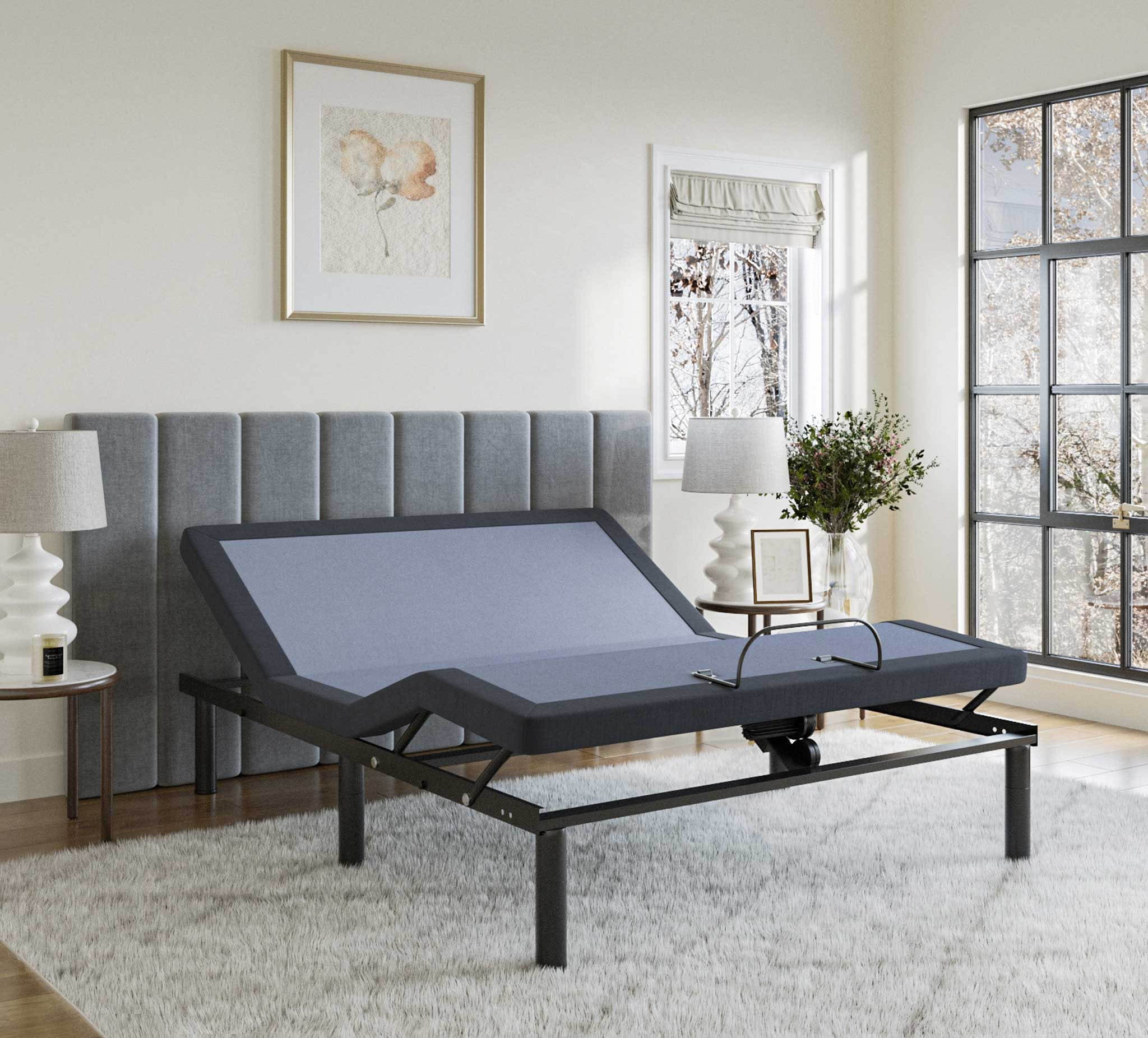 Bed Frame Queen Adjustable Bed Base With Full-Range Positions ...