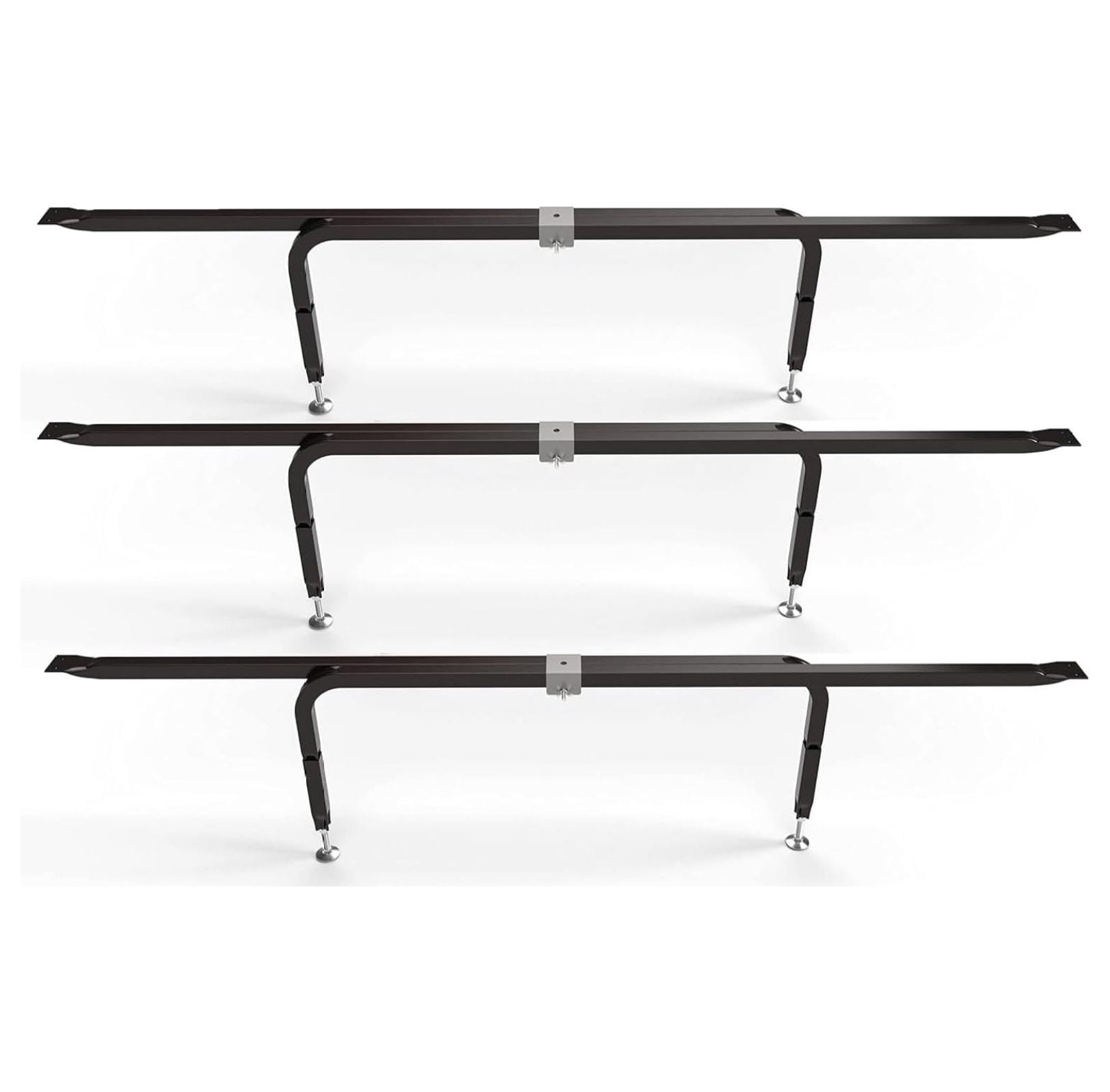 Bed Frame Support System, Universal Heavy-Duty Adjustable (3 Steel ...