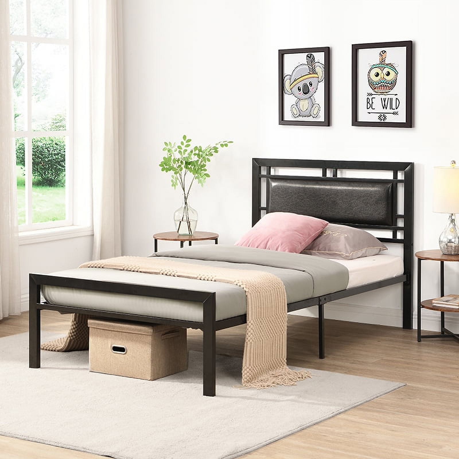 Bed Frame Twin Size metal bed Sturdy System Metal Bed Frame ,Modern ...