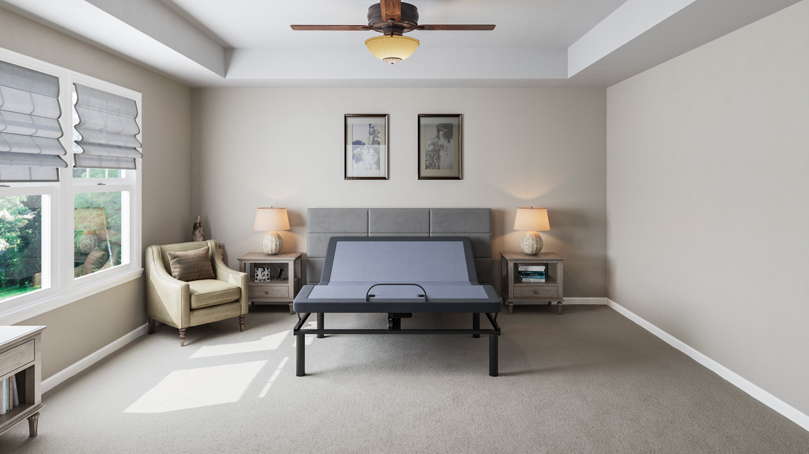 Bed Frame Twin XL Adjustable Bed Base with Head and Foot Position ...