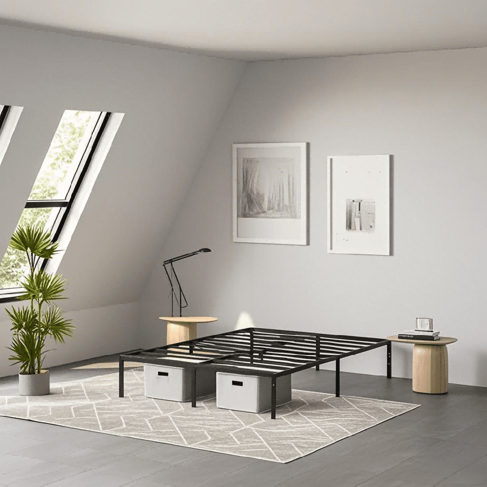 Bed Frame for Your Den: Eco-Friendly, Heavy Durable Steel, and Easy ...