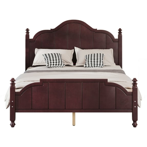 Bed Frames Bed Frame Queen Size with Headboard, Vintage Queen Bed Frame ...