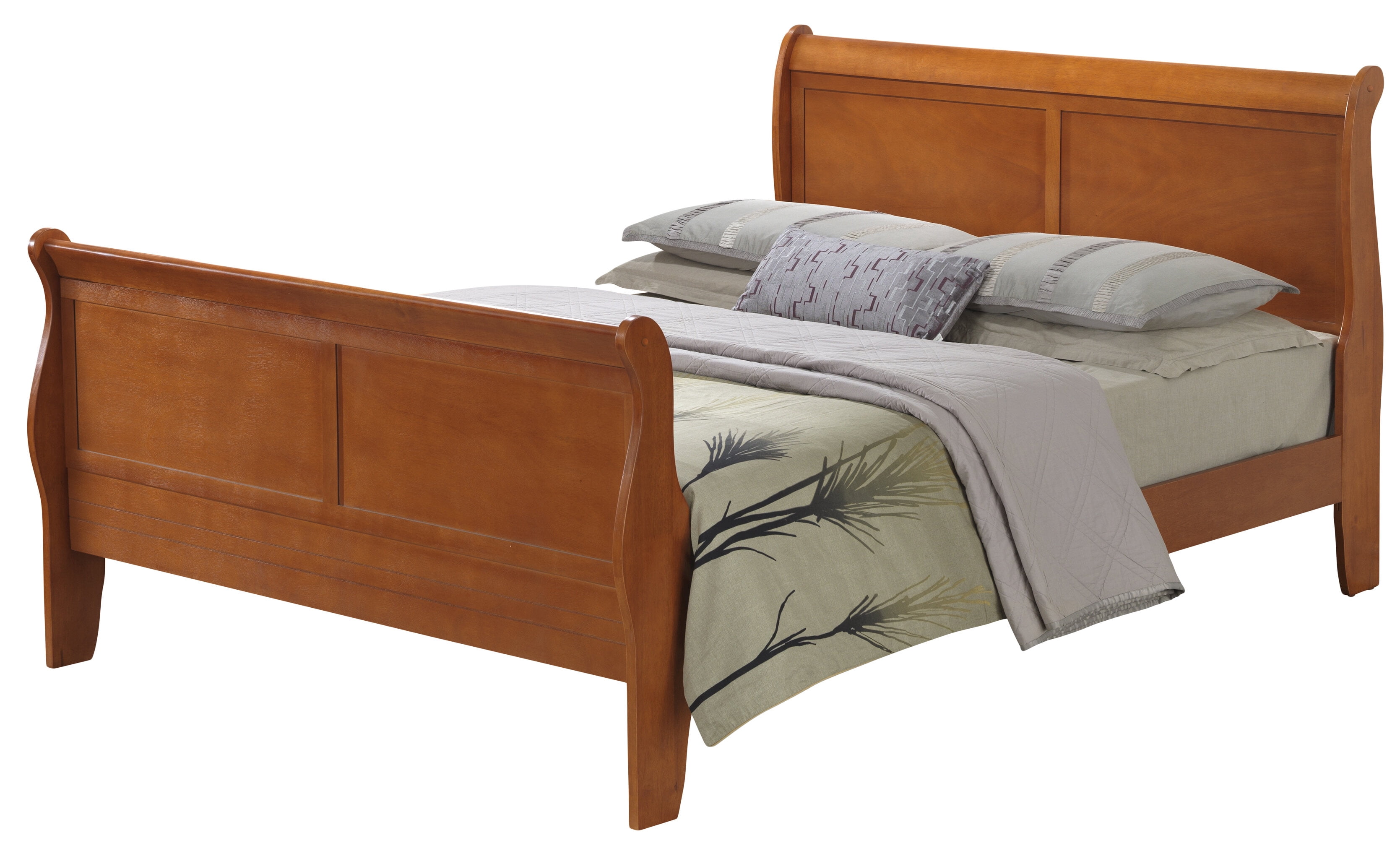 Bed Frames, Louis Phillipe G3160A-QB Queen Bed , Oak, Oak Adjustable ...