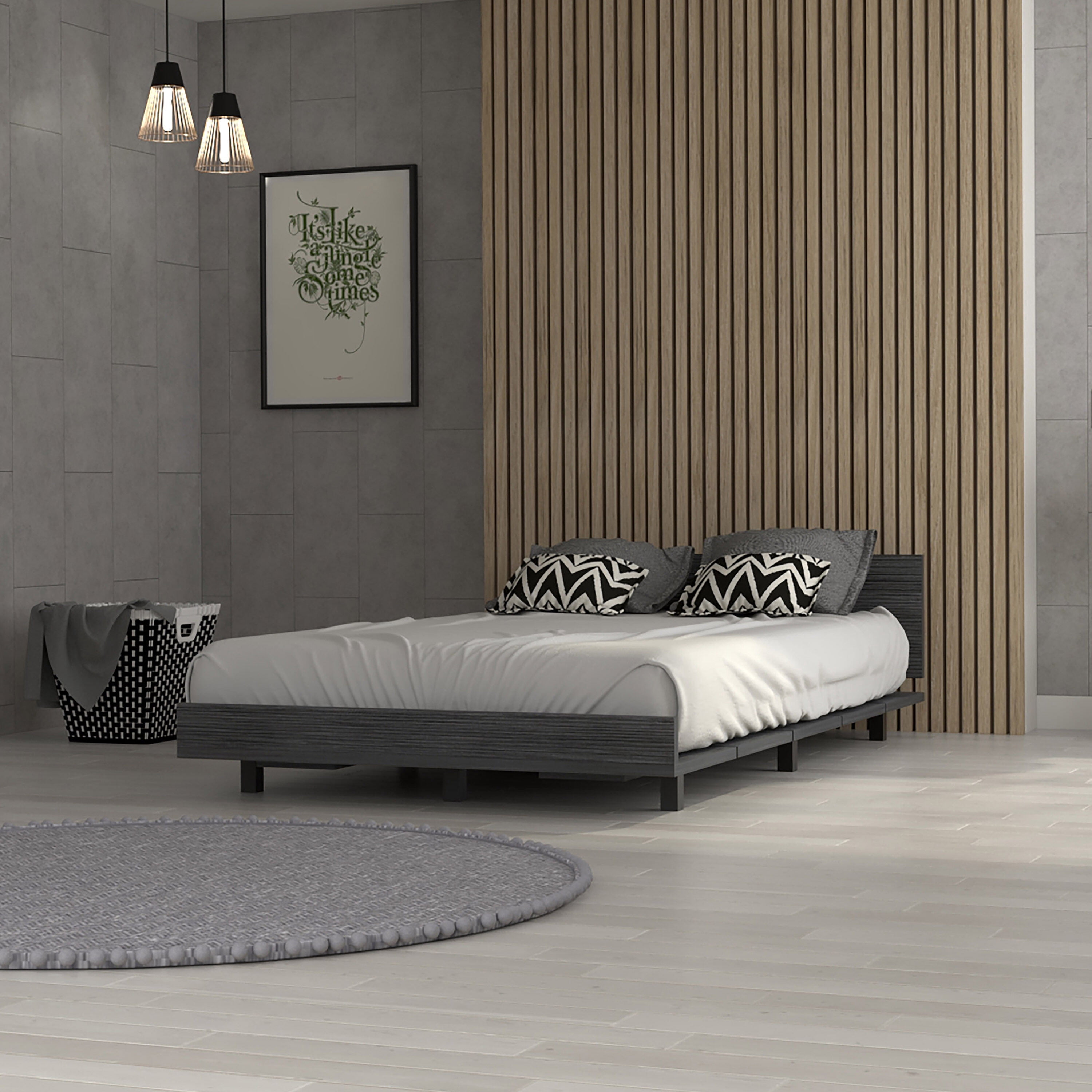 Bed Frames, Portoalegre Twin Bed Base, Headboard, Oak Adjustable Bed ...
