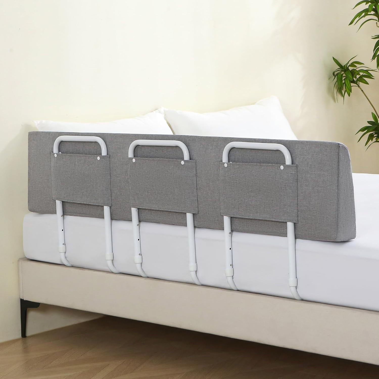 Bed Guard Rail for Toddlers, 59inch Foam Padded Side Rail for Queen ...