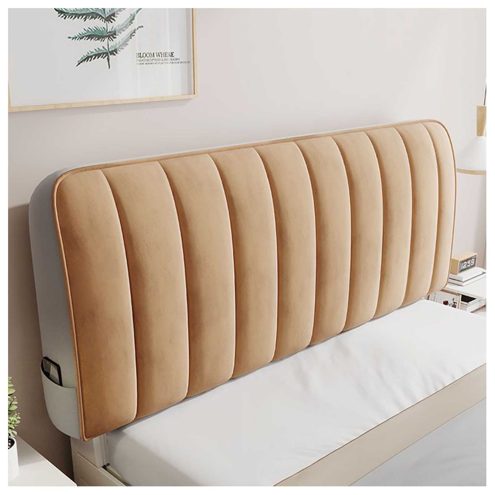 Bed Headboard Slipcover for Queen King Size, Stretch Dustproof Bed Head ...