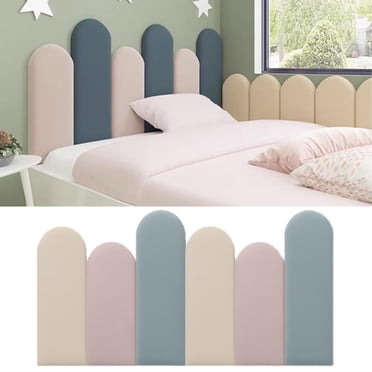 Wall Padding 3D Peel and Stick Headboard Upholstered Wall Panels, Wall ...