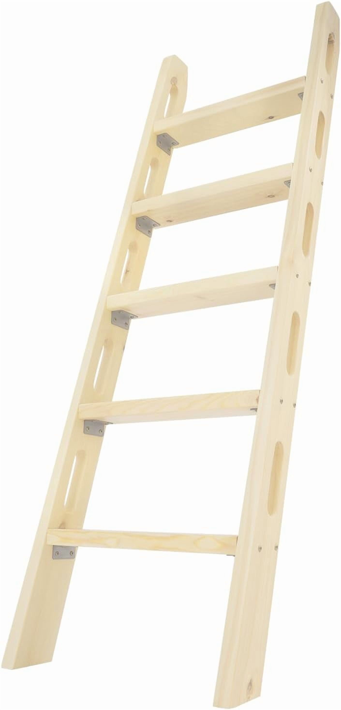Bed Ladder,5 Steps Wood Bunk Bed Ladder,220Lbs Load RV Loft Stair ...