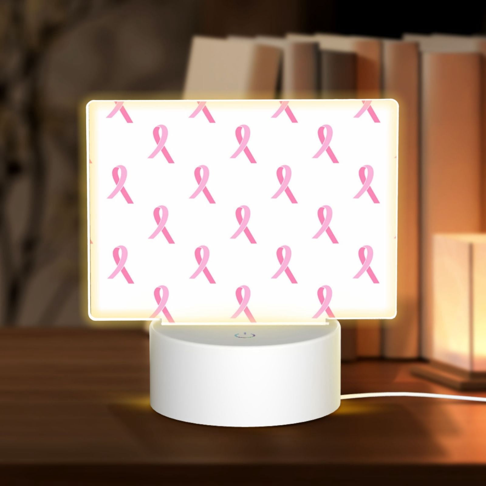 Bed Lamp 5.9in×5.9in Rectangular Acrylic Light Usb Night Light Is ...