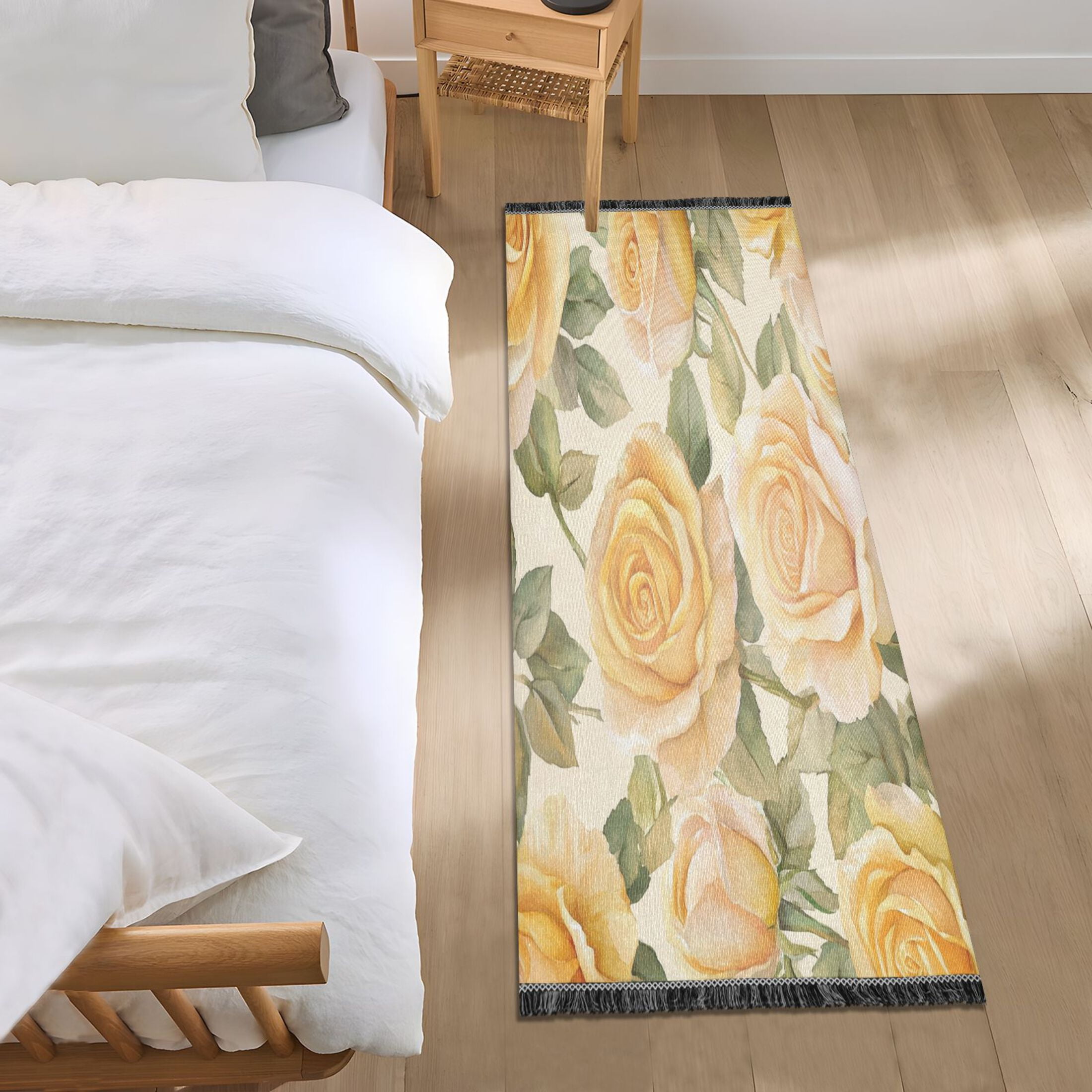Bed Long Carpet Bed Rug 72x23.5In Indoor Non-Slip Durable Carpet Floor ...