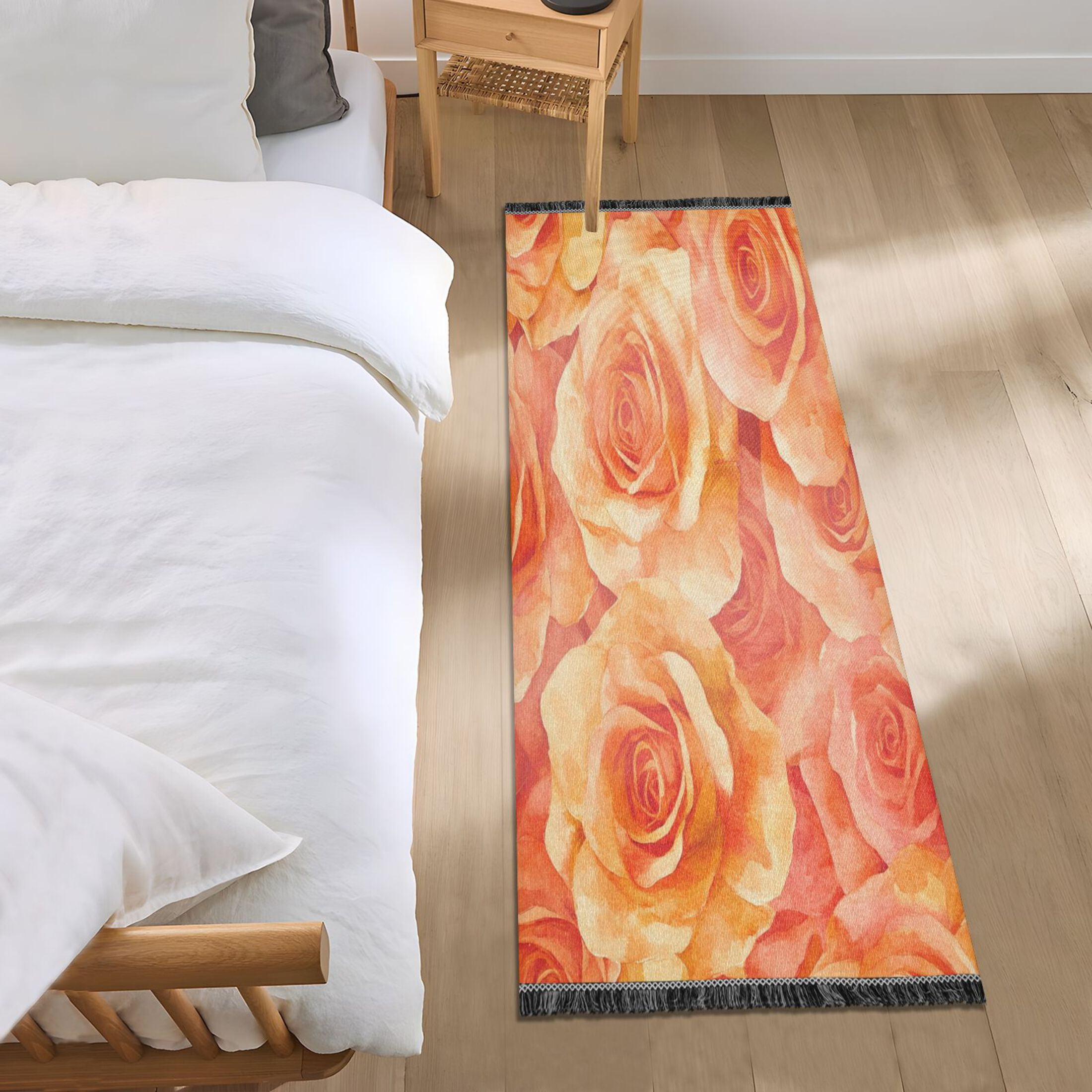 Bed Long Carpet Bed Rug 72x23.5In Indoor Non-Slip Durable Carpet Floor ...