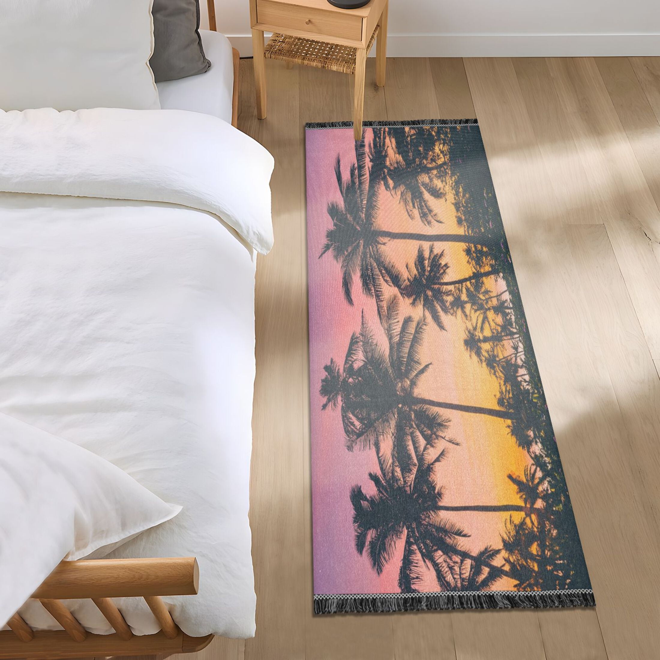 Bed Long Carpet Bed Rug 72x23.5In Indoor Non-Slip Durable Carpet Floor ...