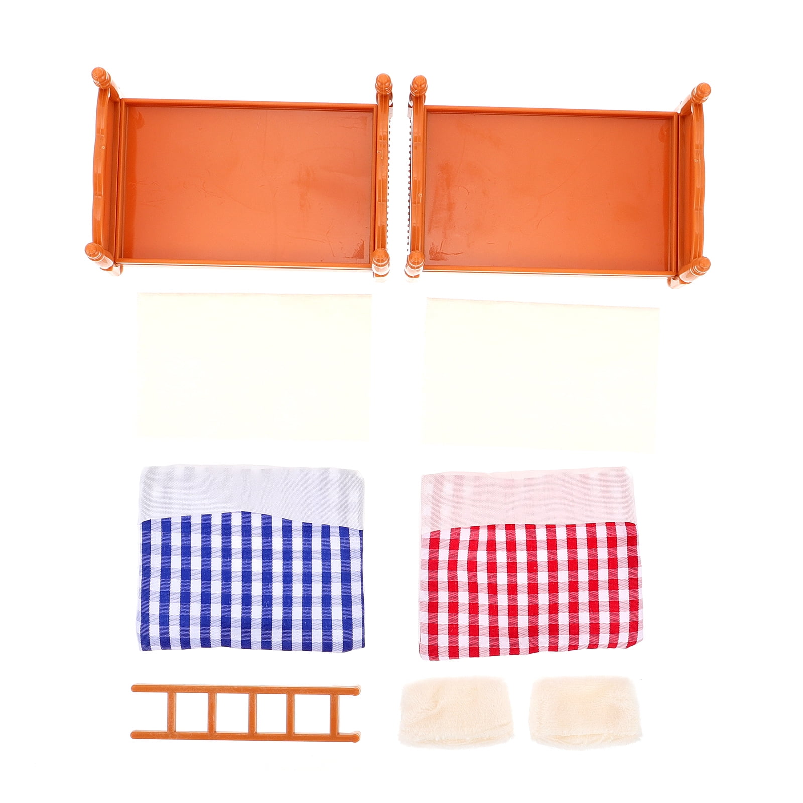 Bed Mini Bunk Beds Bedroom Furniture Simulation Dollhouse Baby Cradle ...