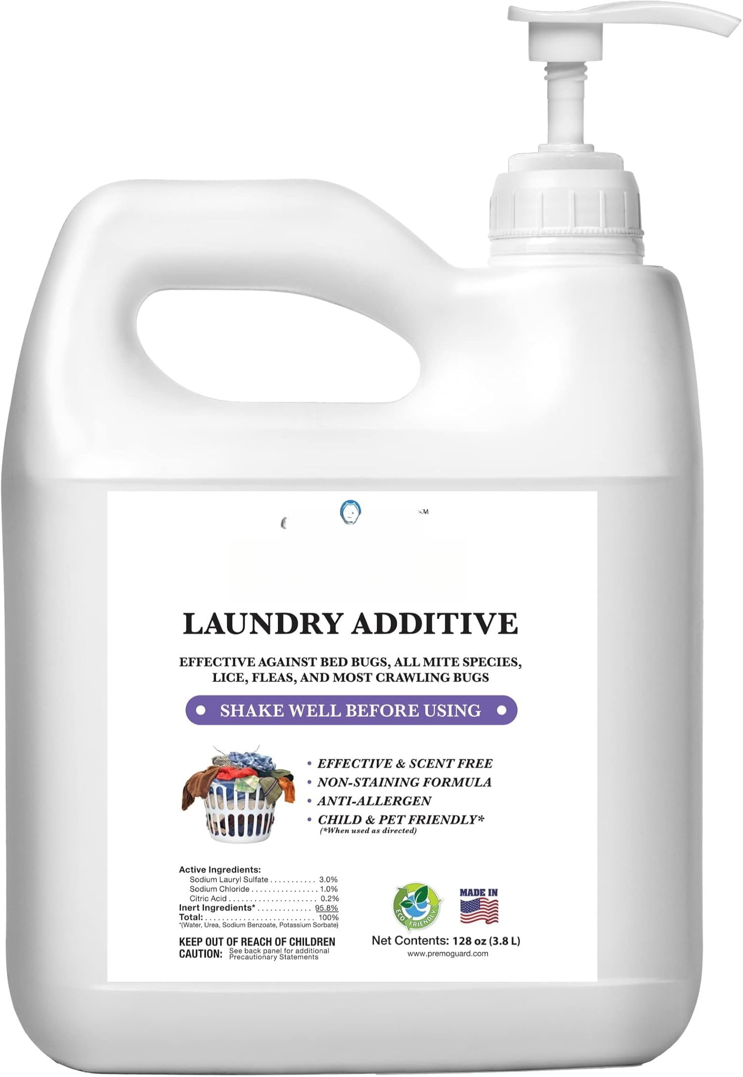 Bed , Mite & Lice Laundry Detergent Additive by - 128 oz - & Pet ...