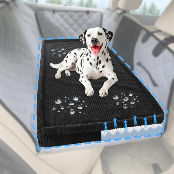 Bed, Non-Slip Backseat Extender Pet Mat, Removable Washable Bed for ...