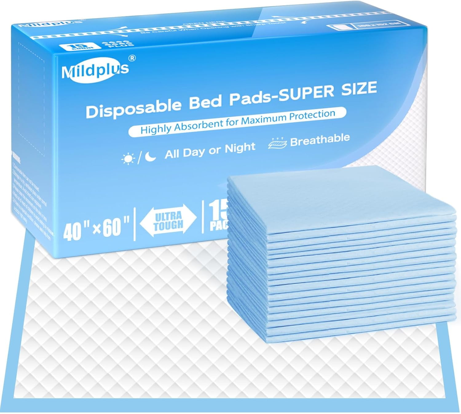 Bed Pads 40"X60" Disposable Chucks Pads for Adults Extra Large ...