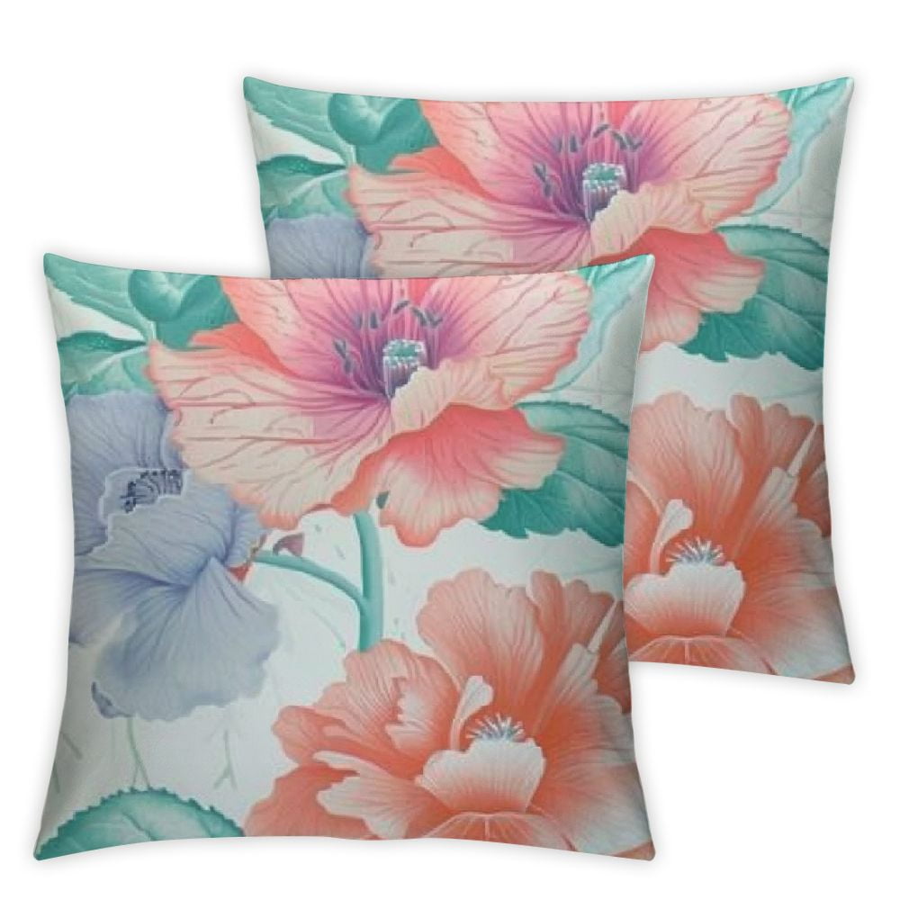 Bed Pillowcases Pillow CoverSoft Plush Peony Floral Flower Rose ...