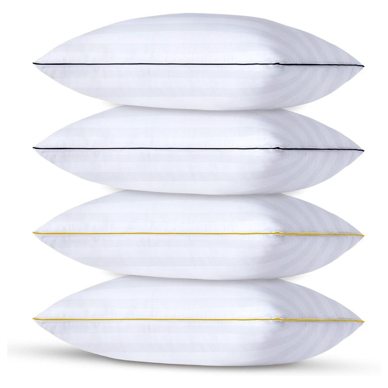 Bed Pillows for Sleeping - Standard Size Set of 4 Luxury Hotel Quality ...