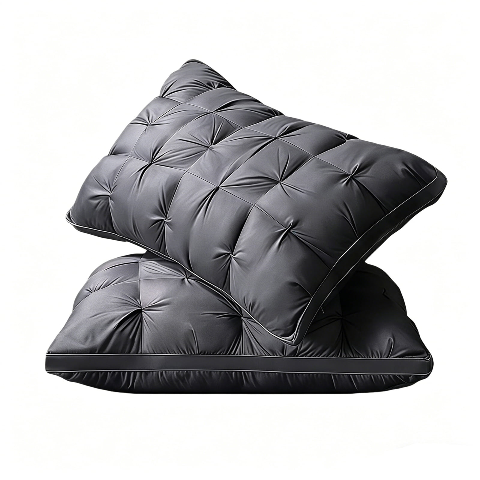 Bed Pillows, Twisted Pattern Soft Down Alternative Breathable Support ...