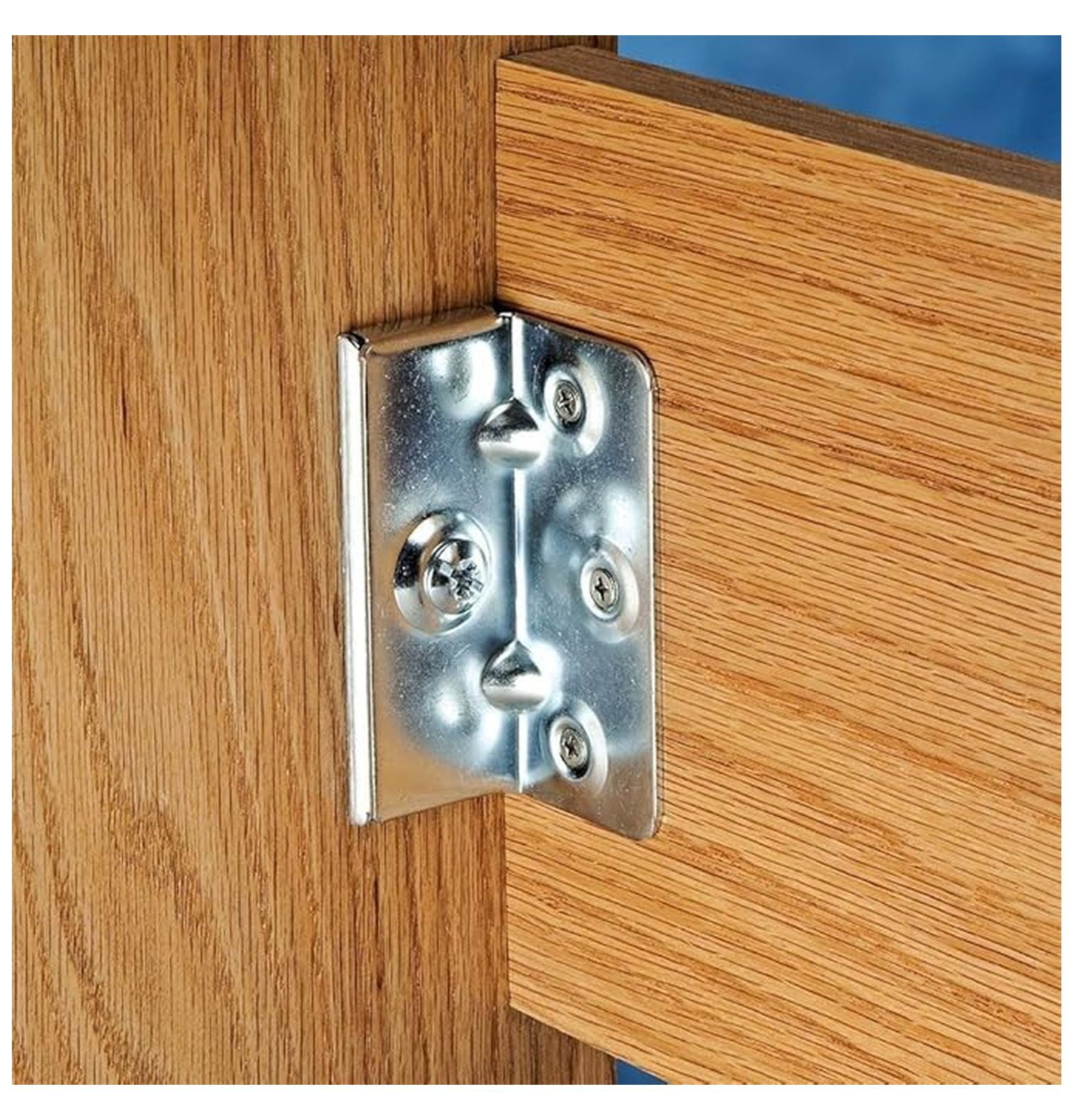 Bed Rail Brackets - No-Mortise Metal Bed Frame Brackets, Zinc Plated ...