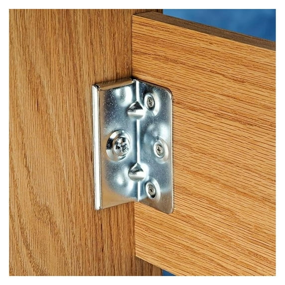 Bed Rail Brackets - No-Mortise Metal Bed Frame Brackets, Zinc Plated ...