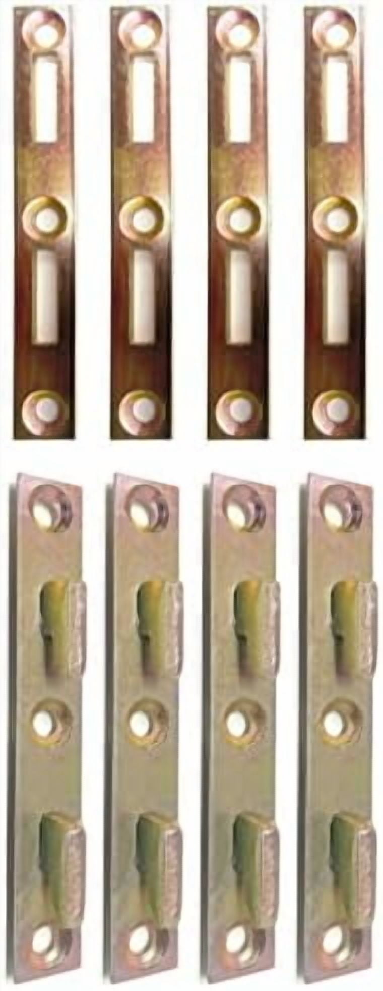 Bed Rail Fasteners 4" Set of 4 Bed Rail Brackets Heavy Duty Bed Frame ...
