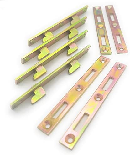 Bed Rail Fasteners 5" Set of 4 Bed Rail Brackets Heavy Duty Bed Frame ...