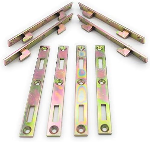 Bed Rail Fasteners 6" Set of 4 Bed Rail Brackets Heavy Duty Bed Frame ...