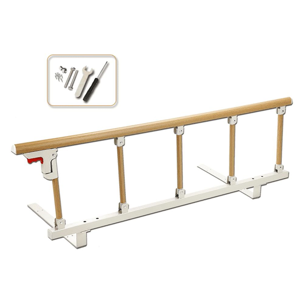Bed Rail Side Guard Rails for Elderly Adults Safety Railing Collapsible ...