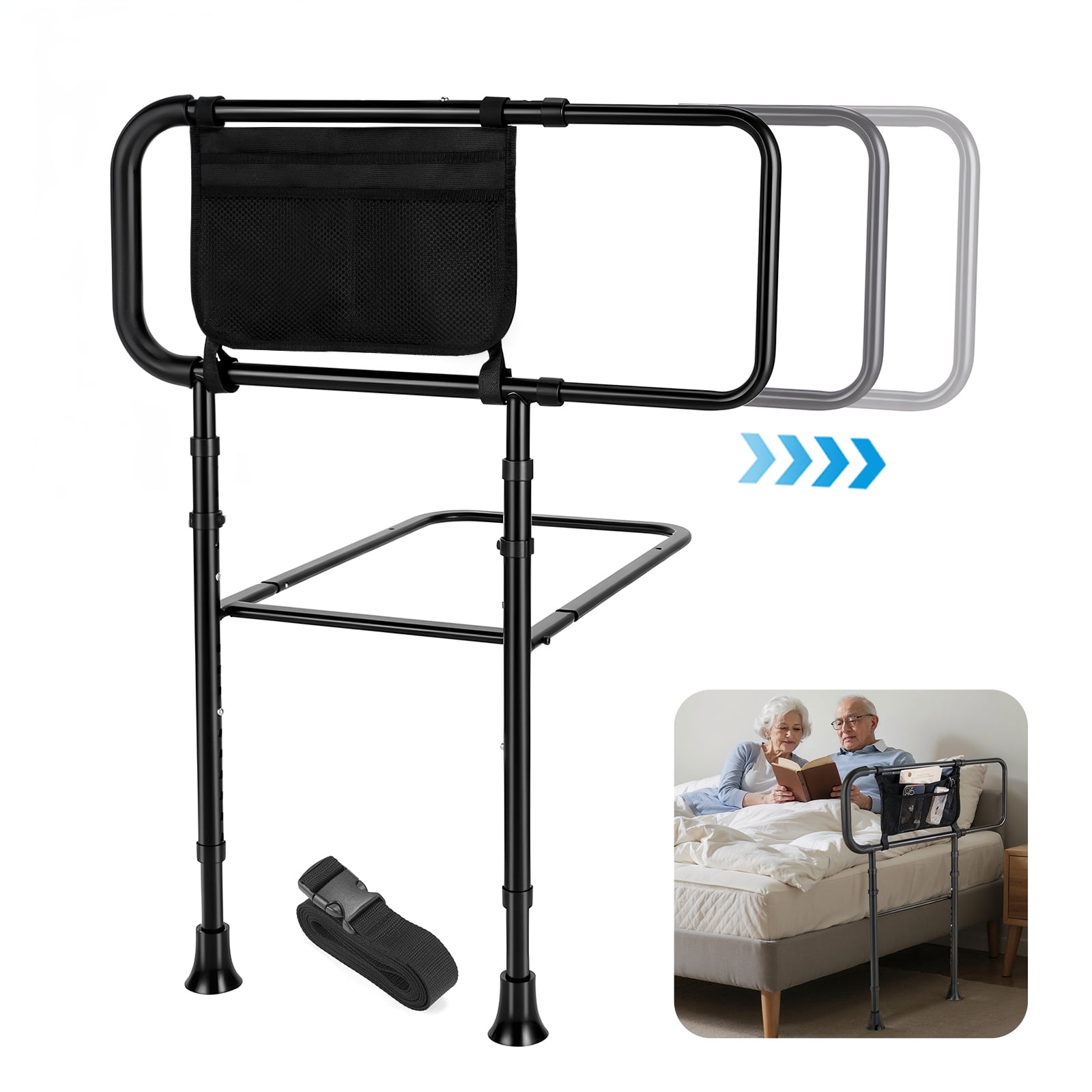 Bed Rails for Elderly - Adjustable Hospital Grade Safety Bed Rail for ...